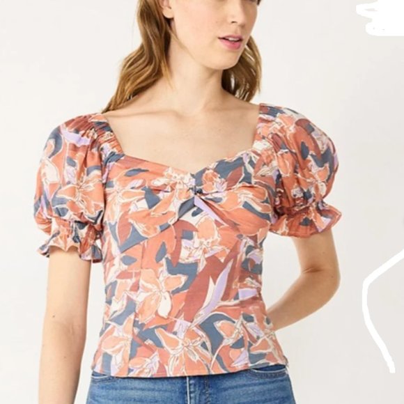Nine West | Tops | Nwt Nine West Womens Plus Size 3x Twist Front Puff ...